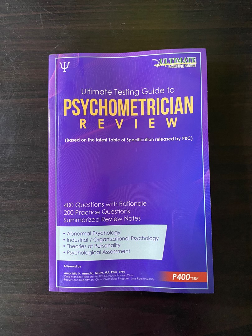 Ultimate Testing Guide to Psychometrician Review, Hobbies & Toys, Books ...