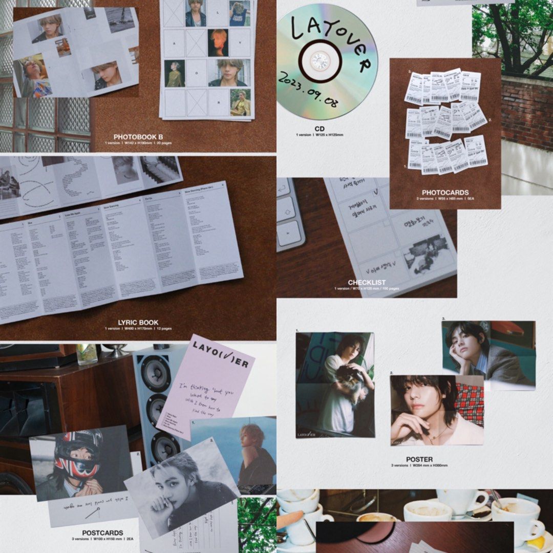 V (BTS) - LAYOVER, Hobbies & Toys, Collectibles & Memorabilia, K-Wave ...