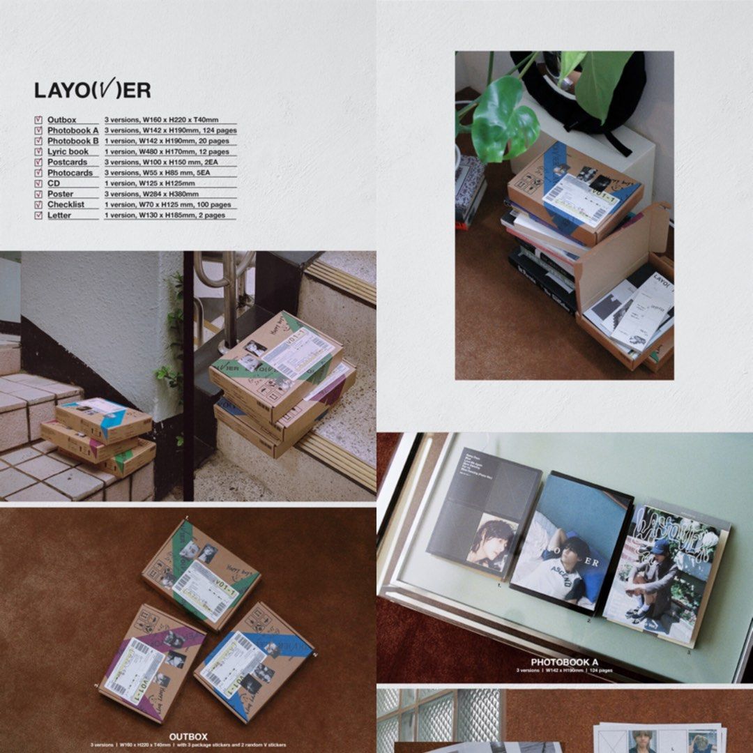 V (BTS) - LAYOVER, Hobbies & Toys, Collectibles & Memorabilia, K-Wave ...