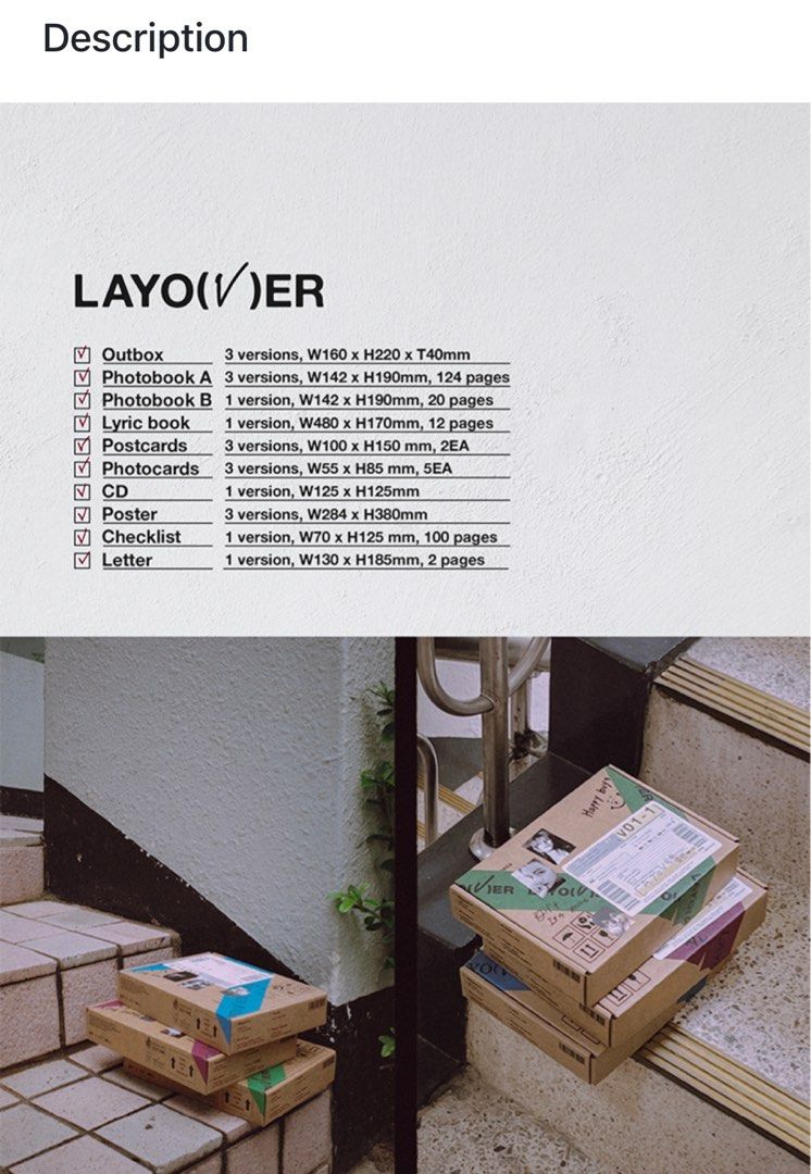V (BTS) 'Layover' (Set) + 'Layover' (Weverse Album version) Set, Hobbies & Toys, Memorabilia ...