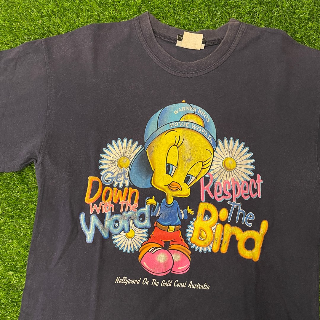 Vintage 1998 Tweety Bird Get Down With the Word Respect the Bird Mega ...