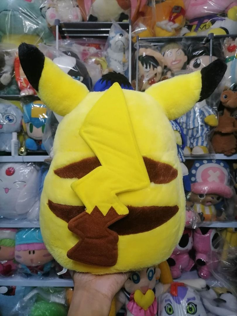 VINTAGE: Classic and Lifesize Fuzzy Fat Pikachu Pokemon Plush Toy ...