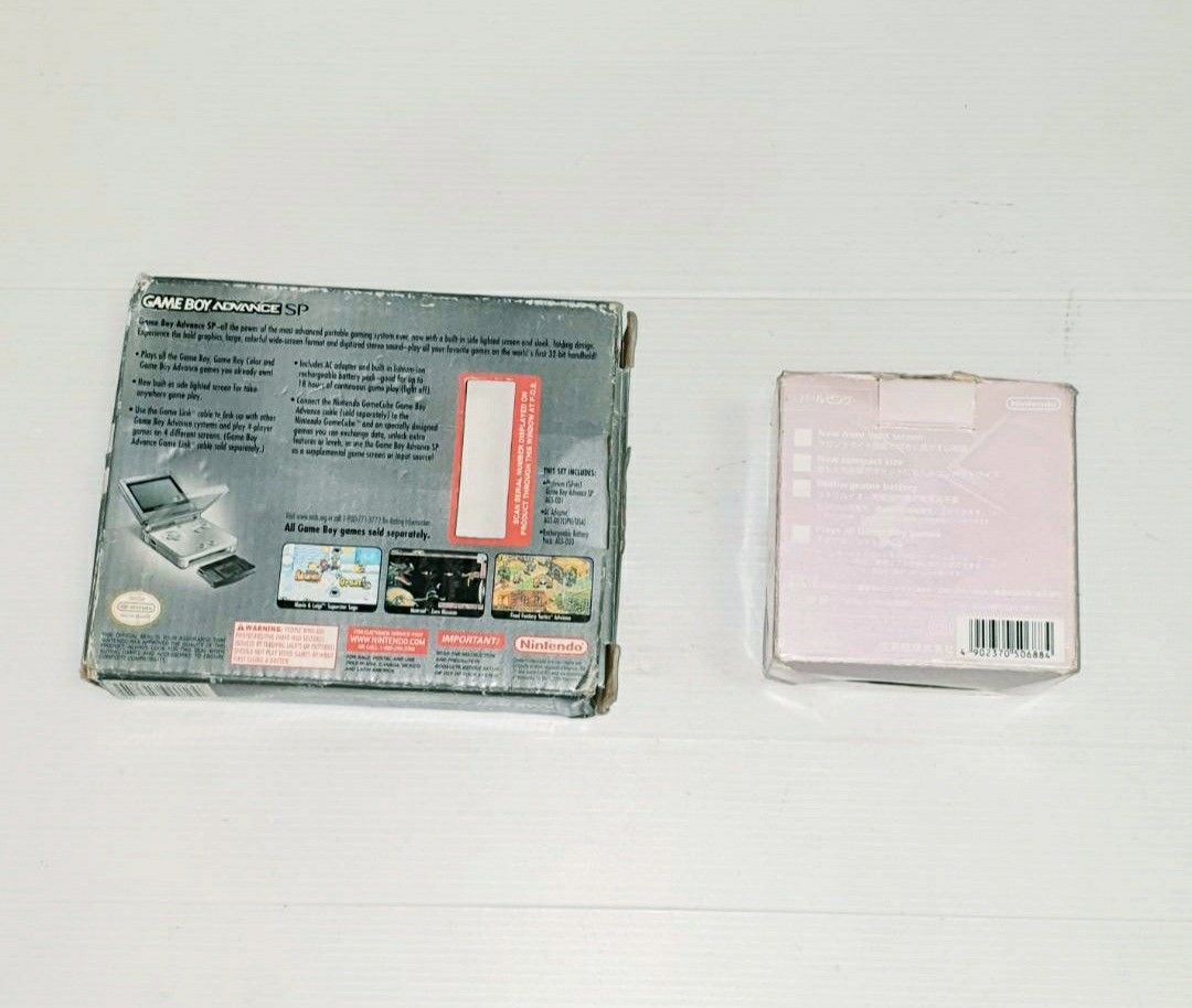 vintage gameboy sp pink silver empty box, Video Gaming, Gaming ...
