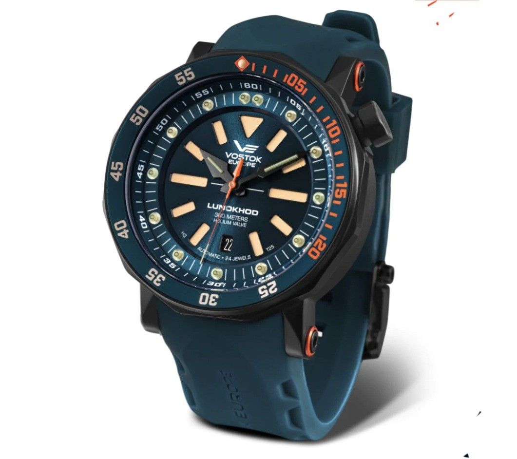 Vostok Europe Blue Dial Black Stainless Steel Strap Men Watch NH35 ...