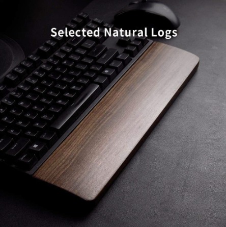 Walnut Wood Keyboard Wrist Rest / Palm Rest for Mechanical Keyboard ...