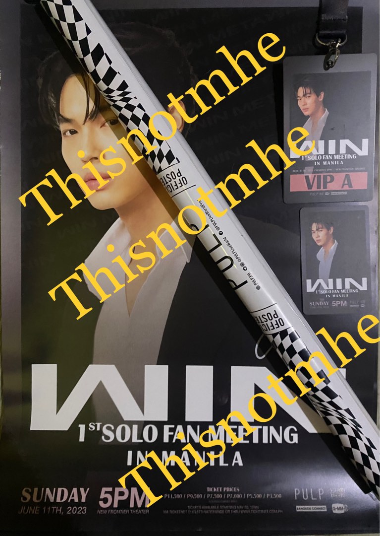 Win Metawin Signed Poster and Freebies on Carousell