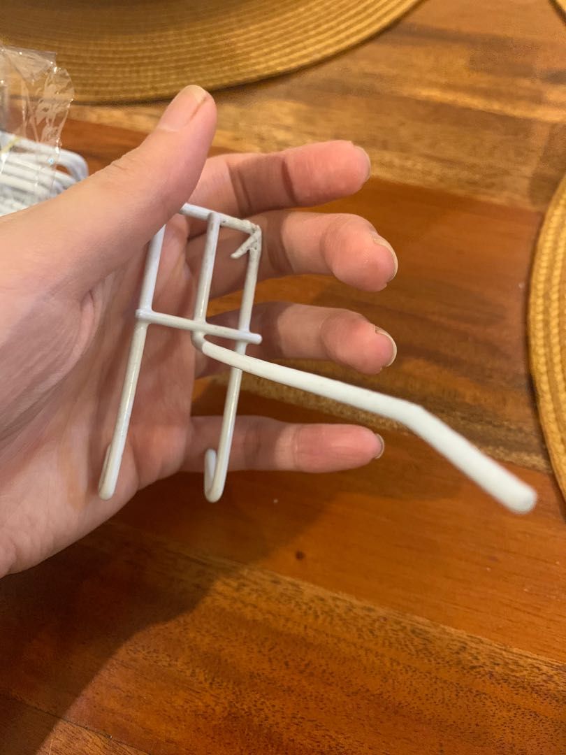 Wire mesh hook (white) on Carousell