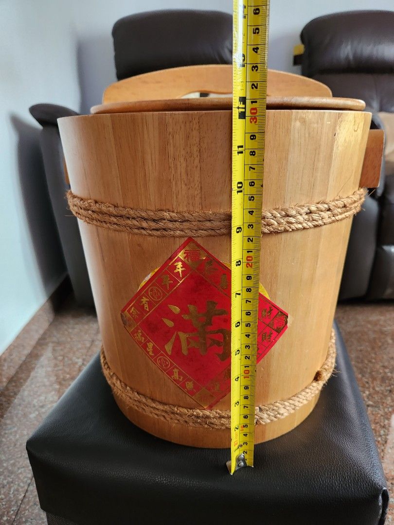 Wooden Rice Container, Furniture & Home Living, Kitchenware & Tableware ...