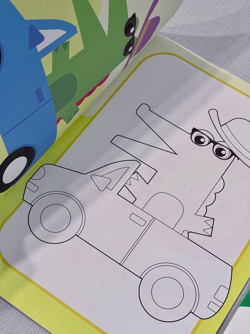 Write & Learning book, Fisher Price Coloring book, Cognitive puzzle ...