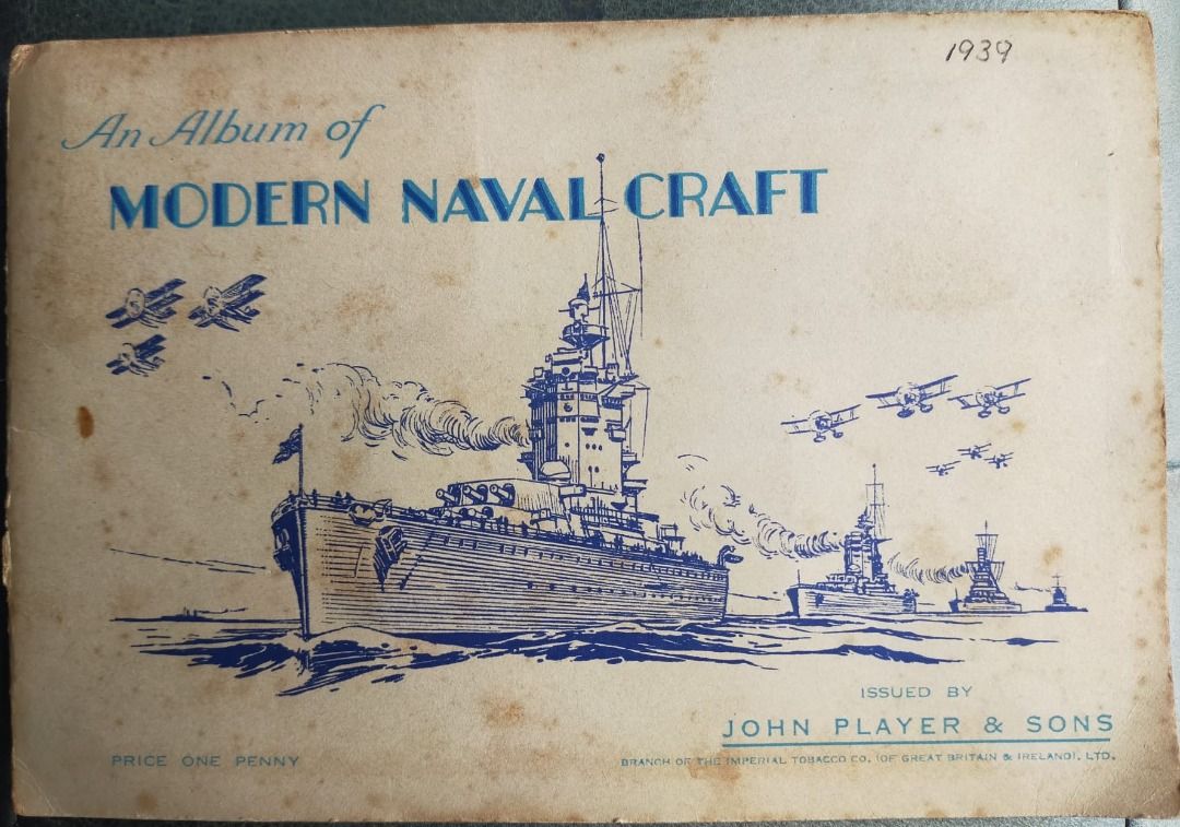 WW2 Album of Modern Naval Craft Issued by John Playee and Sons - 1939 ...