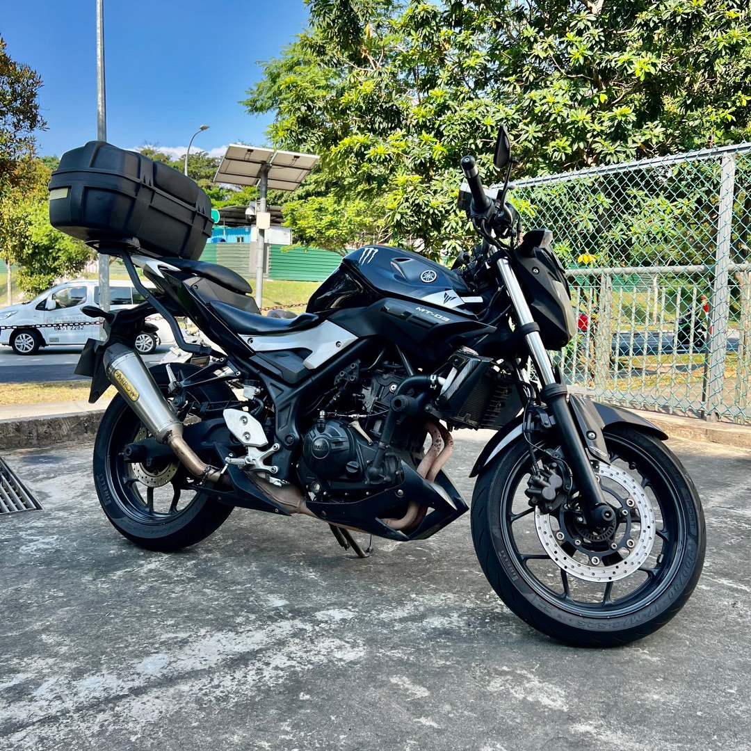 Yamaha MT03 (MT-03) with Arrow Exhaust For Rent!, Motorcycles, Motorcycle Rental on Carousell