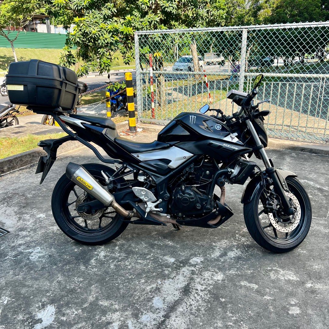 Yamaha MT03 (MT-03) with Arrow Exhaust For Rent!, Motorcycles, Motorcycle Rental on Carousell