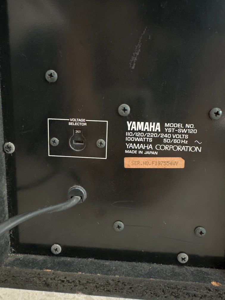 YAMAHA YST SW120 SUB WOOFER, Audio, Soundbars, Speakers & Amplifiers on ...