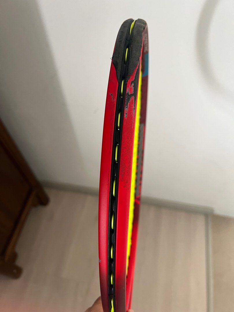 Yonex vcore 98L (light) 285g poly tour pro PTP 17 50/50 lbs strung July 23 - grommet need ...