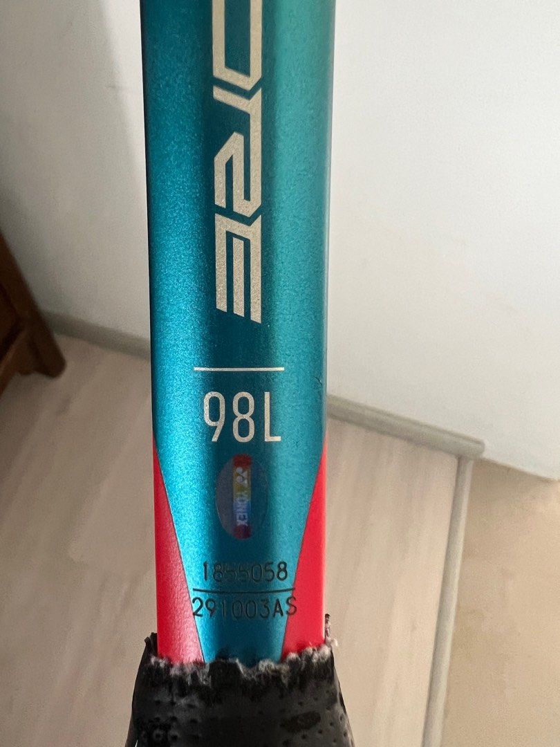 Yonex vcore 98L (light) 285g poly tour pro PTP 17 50/50 lbs strung July 23 - grommet need ...