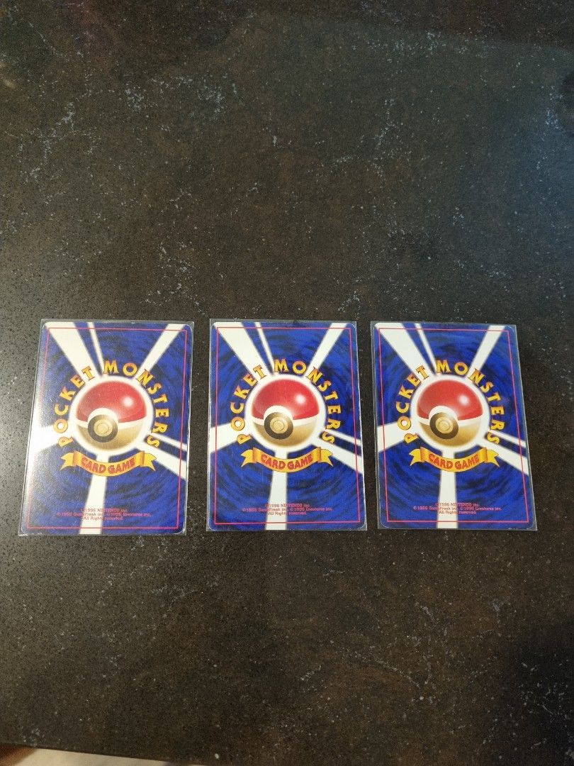 1996 Vintage Japanese Pokemon Base Set Trio Venusaur Charizard ...