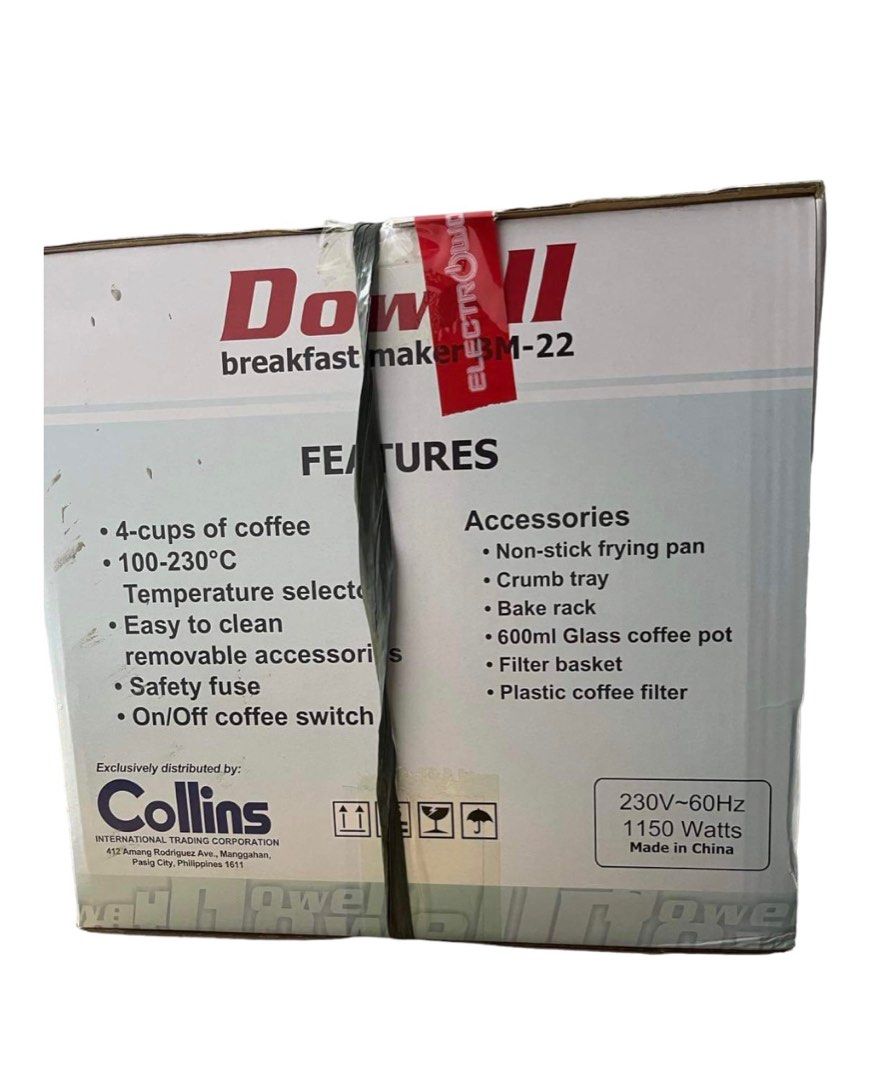 3 in 1 Dowell Breakfast Maker (BM 22) on Carousell