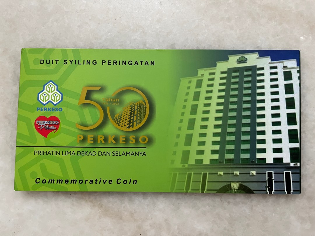 50th Anniversary of SOCSO PERKESO Coin Card 2021, Hobbies & Toys ...