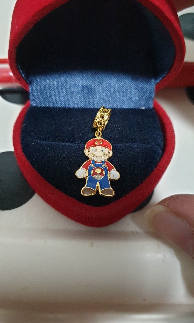 916 gold Super Mario pandora Pdt/charm 1.21g, Women's Fashion, Jewelry ...