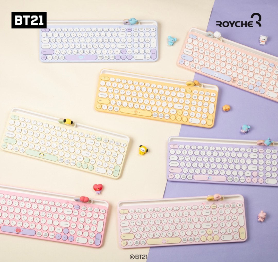 預訂 BTS BT21 keyboard, 興趣及遊戲, 收藏品及紀念品, 韓流 - Carousell