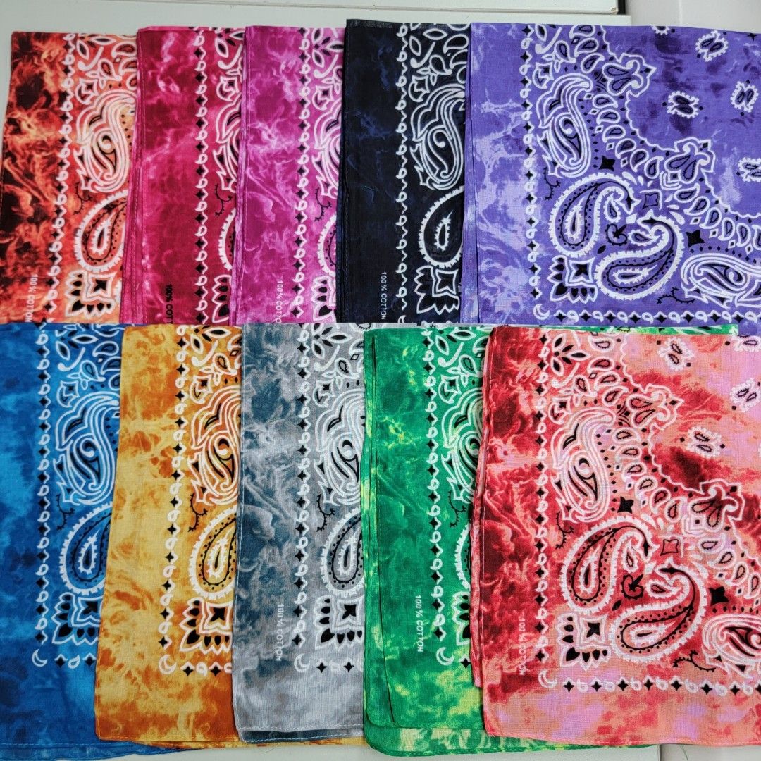 頭巾 Bandannas Headband （55cm x 55cm) 迎新營 Ocamp 方巾, 男裝, 手錶及配件, 方巾 - Carousell