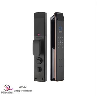 (NEXT DAY INSTALLATION) Yew Glass Door Digital Lock For Office Etc ( 1 ...