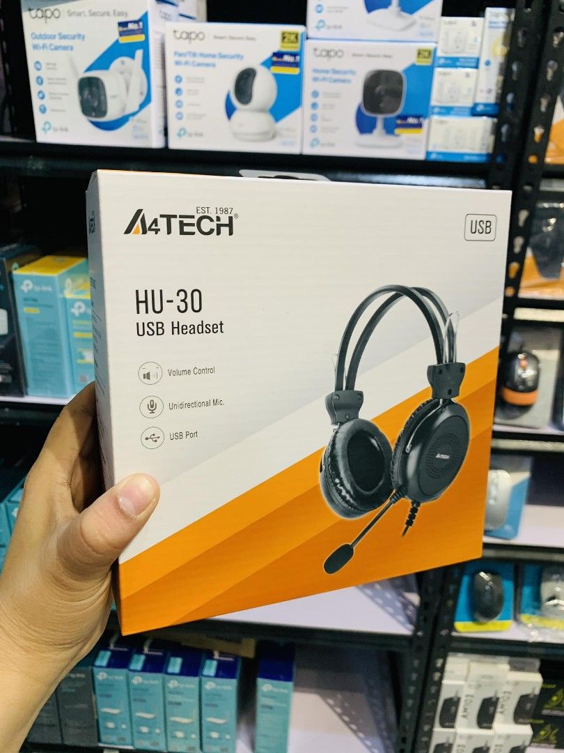 A4Tech HU-30 Comfort Fit Stereo USB Headset on Carousell