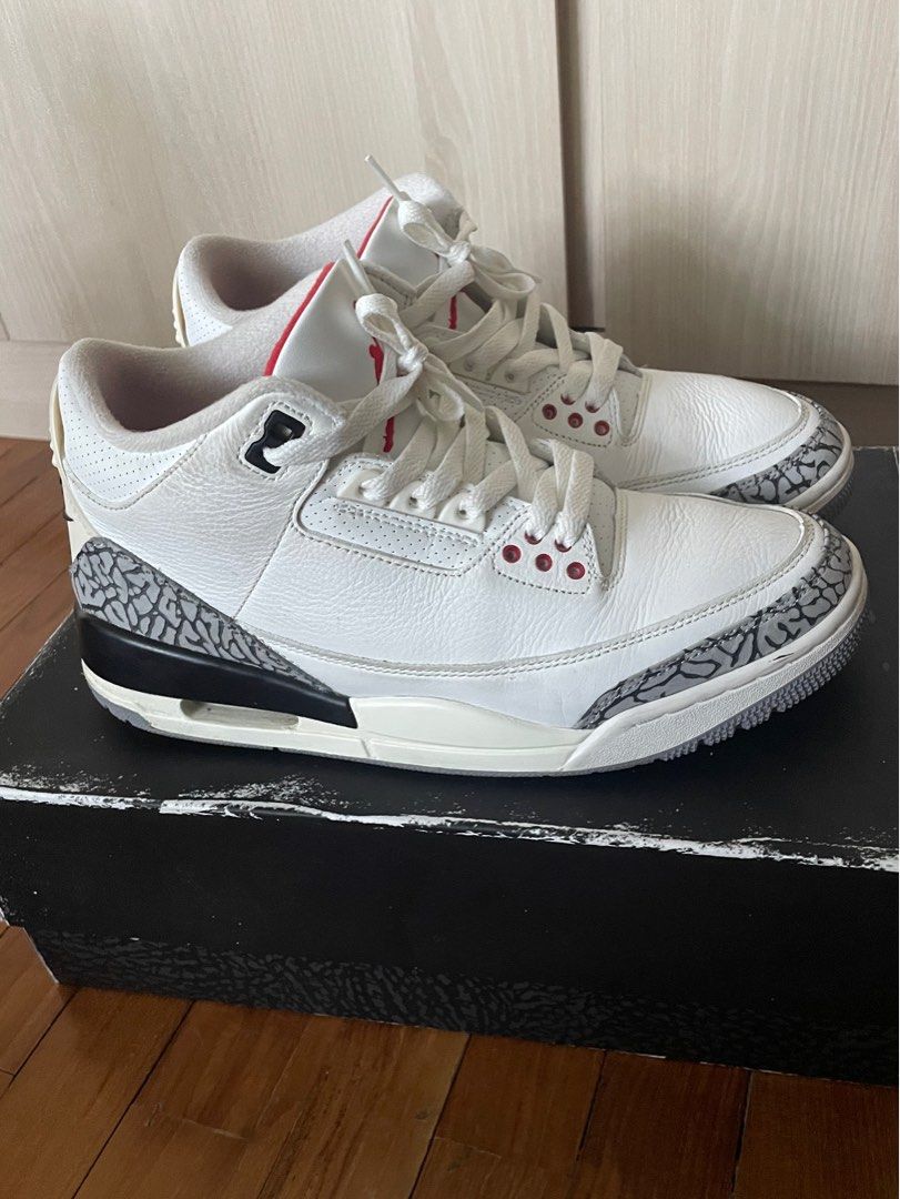 Air Jordan 3 Reimagined White Cement, Men's Fashion, Footwear, Sneakers ...