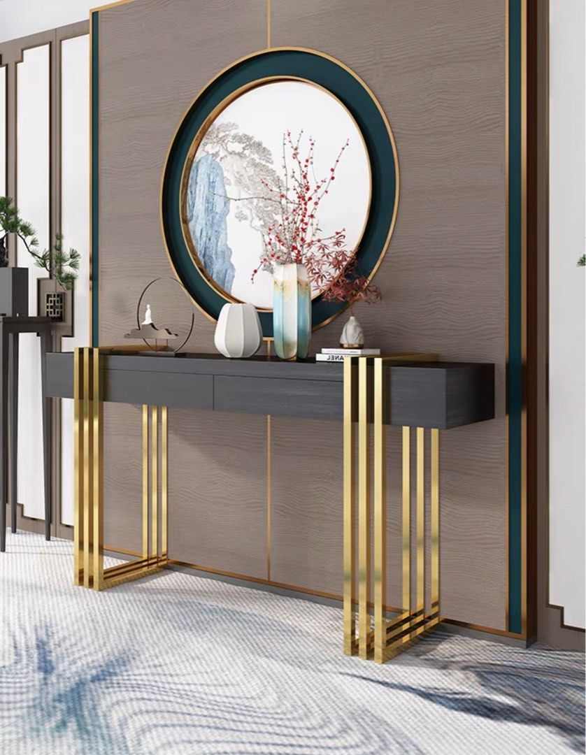 ALEXIUS Modern Console Table, Furniture & Home Living, Furniture ...