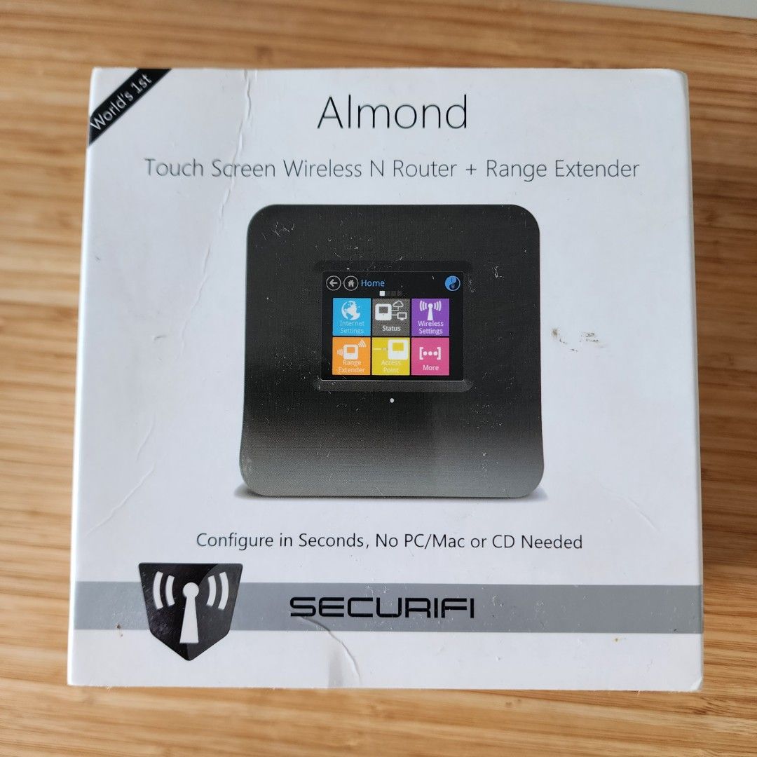 Almond Touch Screen N Router + Range Extender, Computers & Tech, Parts ...