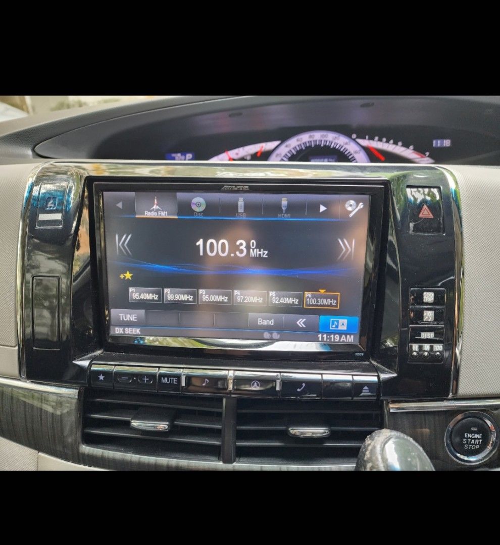 Estima Alpine X009 GPS head unit, remote and console panel for Estima ...
