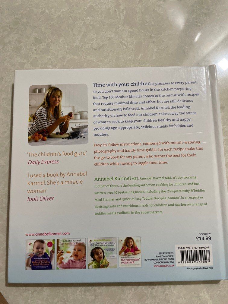 Annabel Karmel Top 100 Meals in Minutes, Hobbies & Toys, Books ...