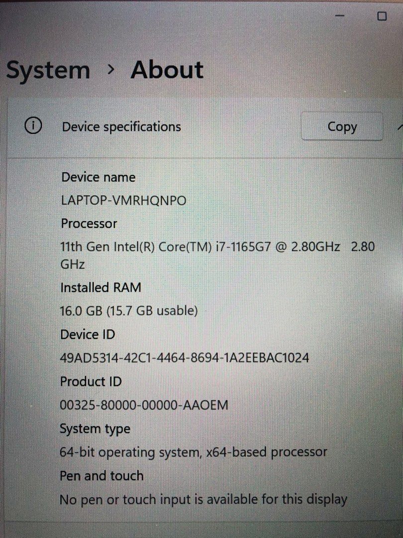 Asus Vivobook Gaming core i7-1165G7 nvidia M350 2GB DDR5, Computers ...