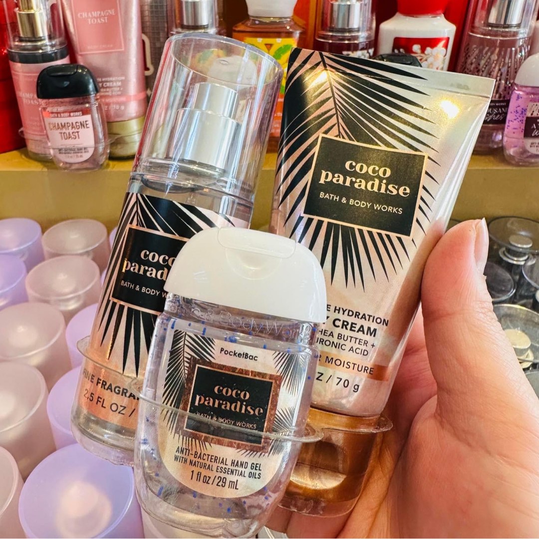 Authentic Coco Paradise Bath & Body Works Travel Size Set on Carousell