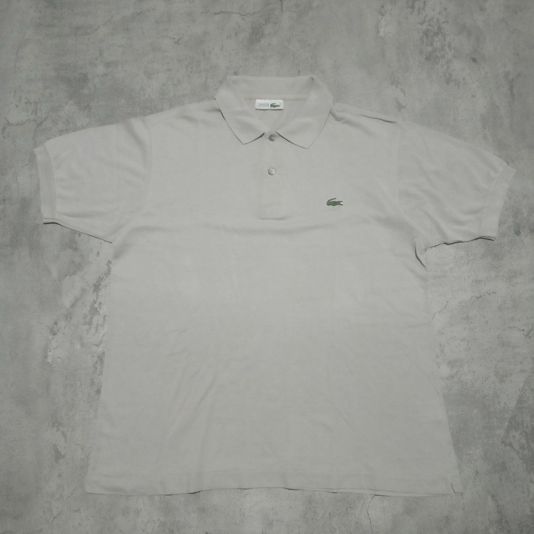 baju kaos kerah polo Lacoste abu bekas second branded preloved, Fesyen Pria, Pakaian , Atasan di ...