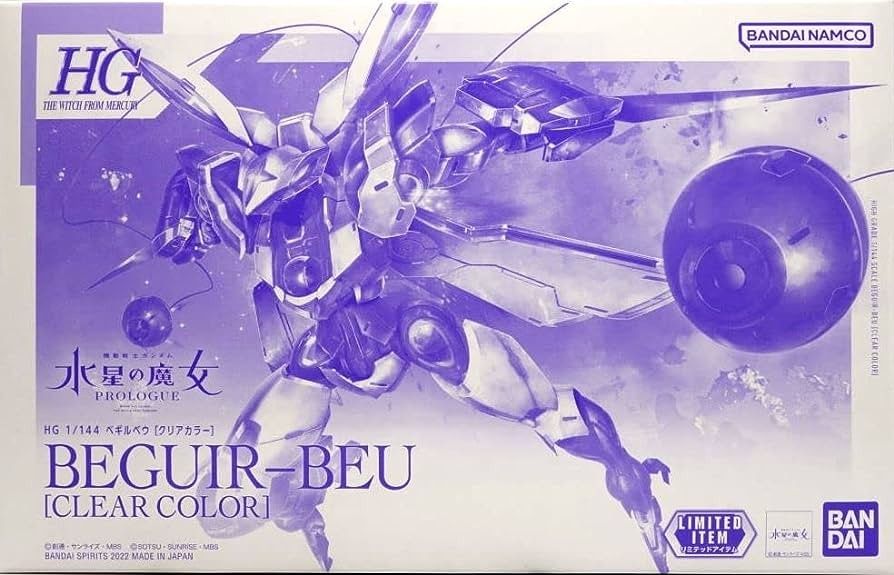 BANDAI GUNPLA 高達 模型 水星 魔女 HG 1/144 BEGUIR - BEU (CLEAR COLOR) 日版, 興趣及遊戲 ...