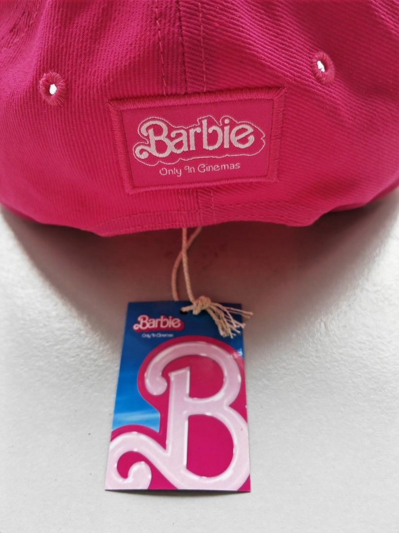 Barbie Cap Hat Only in Cinemas 芭比電影鴨舌帽, 女裝, 手錶及配件, 帽 - Carousell