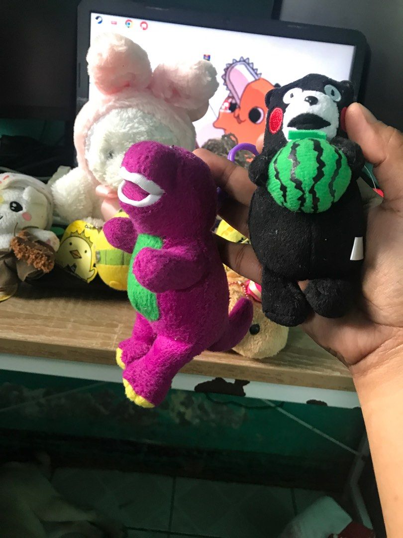 barney and kumamon, Hobbies & Toys, Toys & Games on Carousell