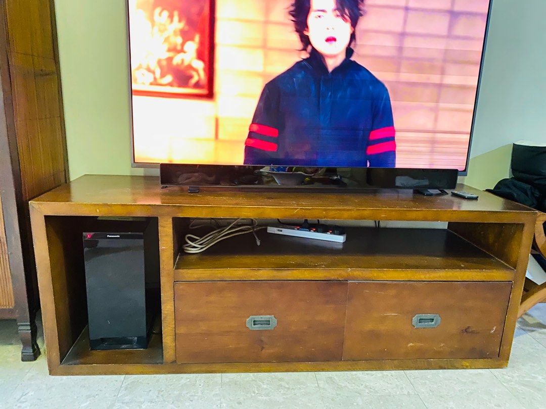 Beautiful Teak TV Console, Furniture & Home Living, Furniture, TV ...