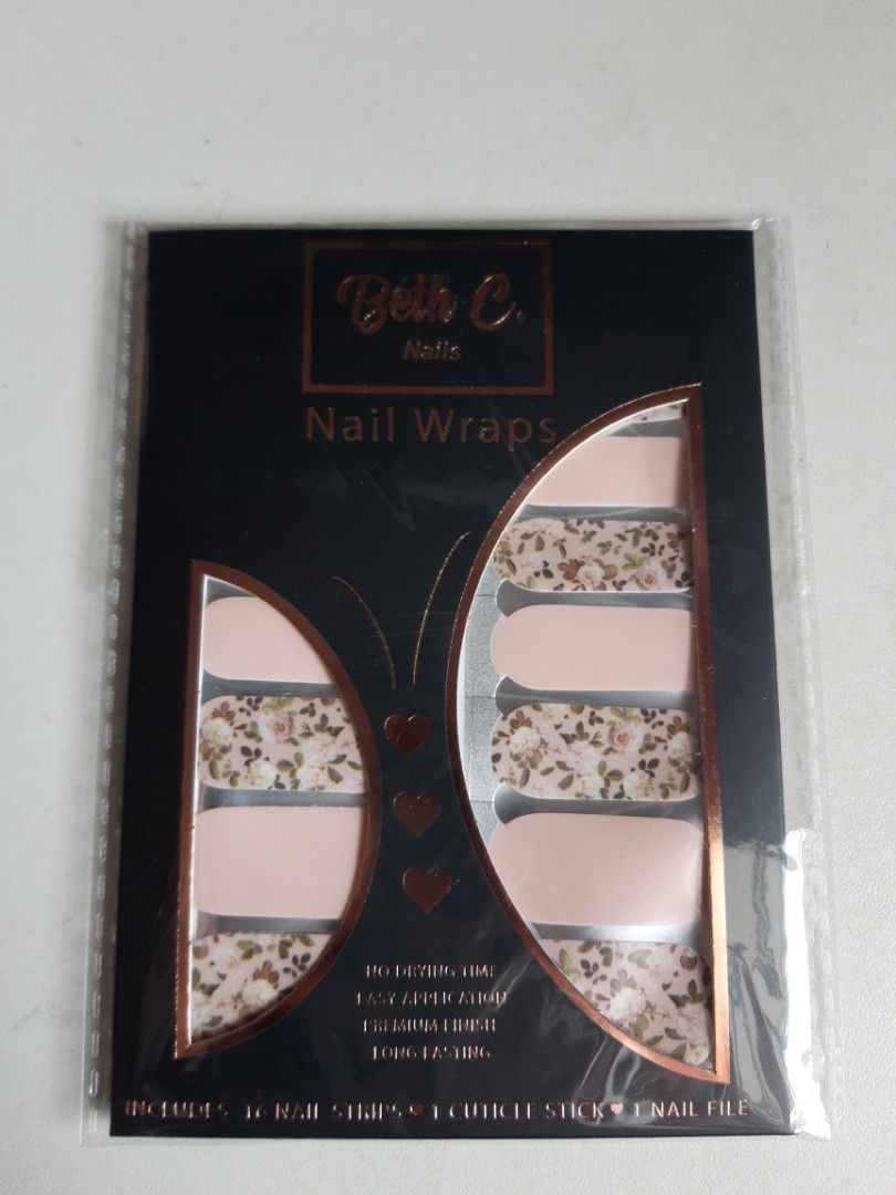 Beth C. Nail Wraps -Country Rose, Beauty & Personal Care, Hands & Nails ...