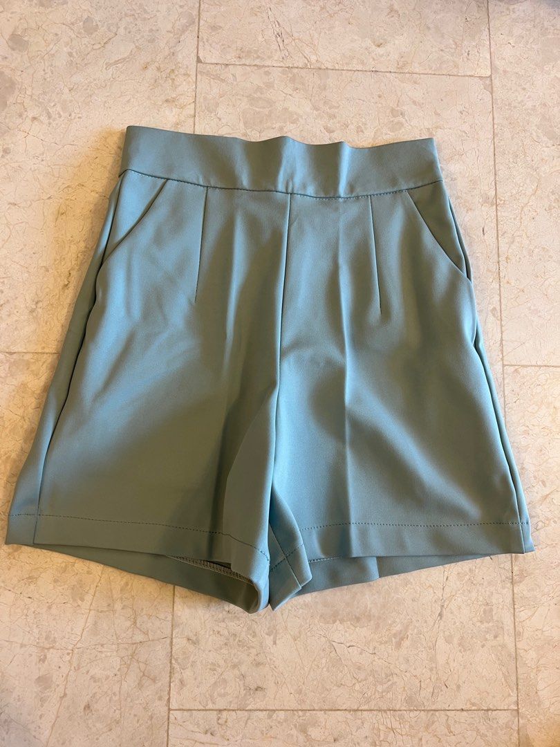 BN Mint Green Shorts, Women's Fashion, Bottoms, Shorts on Carousell