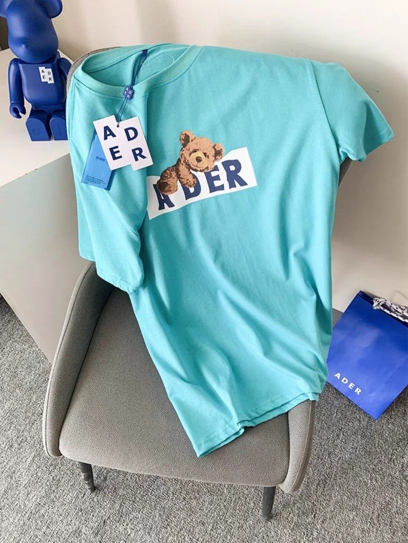 (BRAND NEW Authentic) Ader Error SS20 Bear Logo Tee, Men's Fashion ...