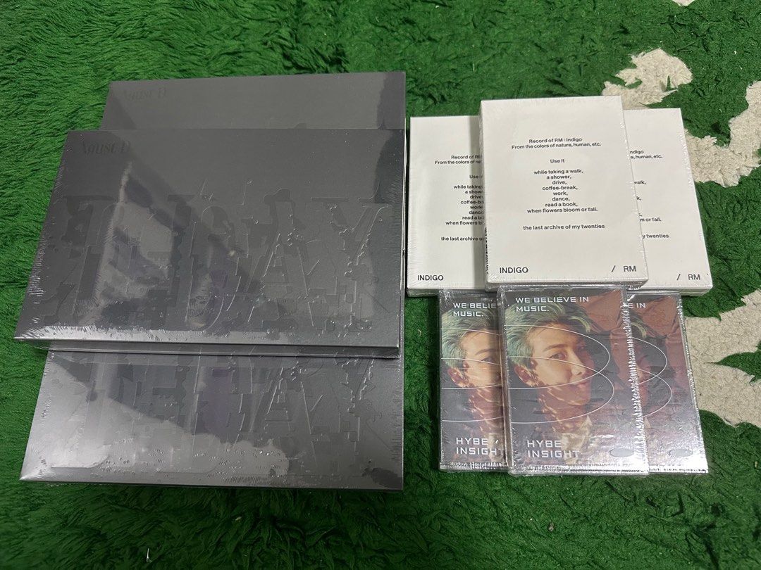 BTS Suga RM Albums D-DAY Indigo Hybe Insight PC, Hobbies & Toys ...
