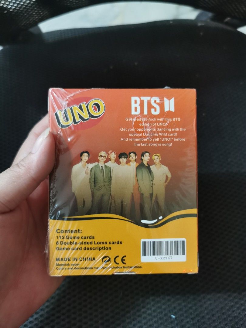 BTS uno card, Hobbies & Toys, Toys & Games on Carousell