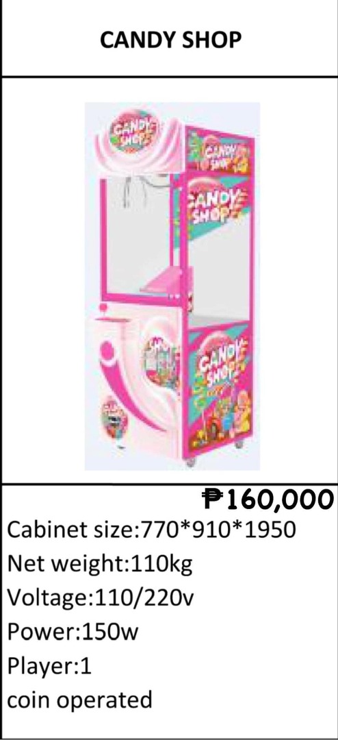 CANDY SHOP CLAW MACHINE (PRE ORDER) on Carousell