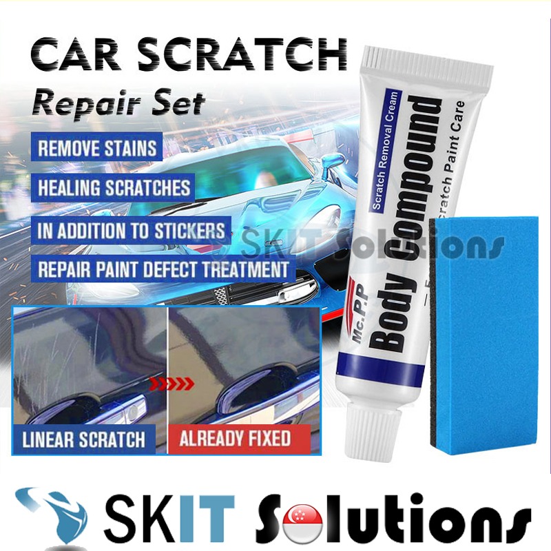 Car Body Compound Wax Paint Paste Set Scratch Paint Care Fix It Pro ...