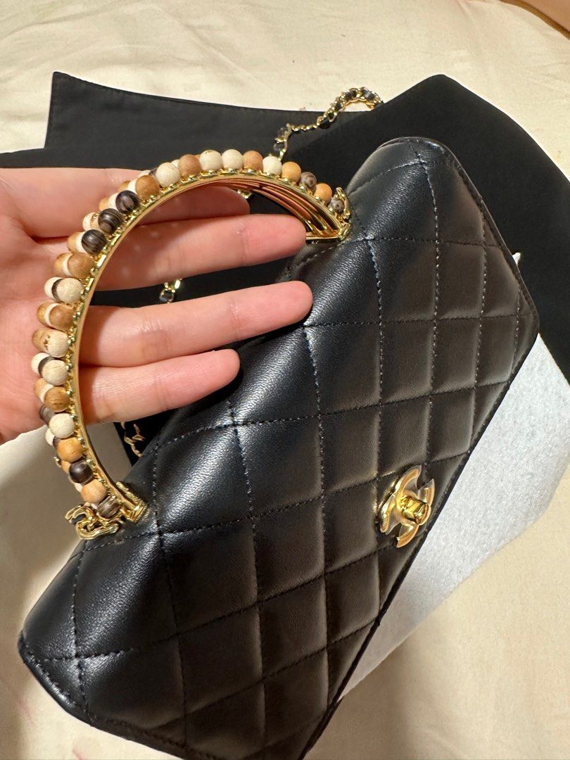 Chanel WOC limited lambskin full bill box receipt MBS July 2023, Luxury ...