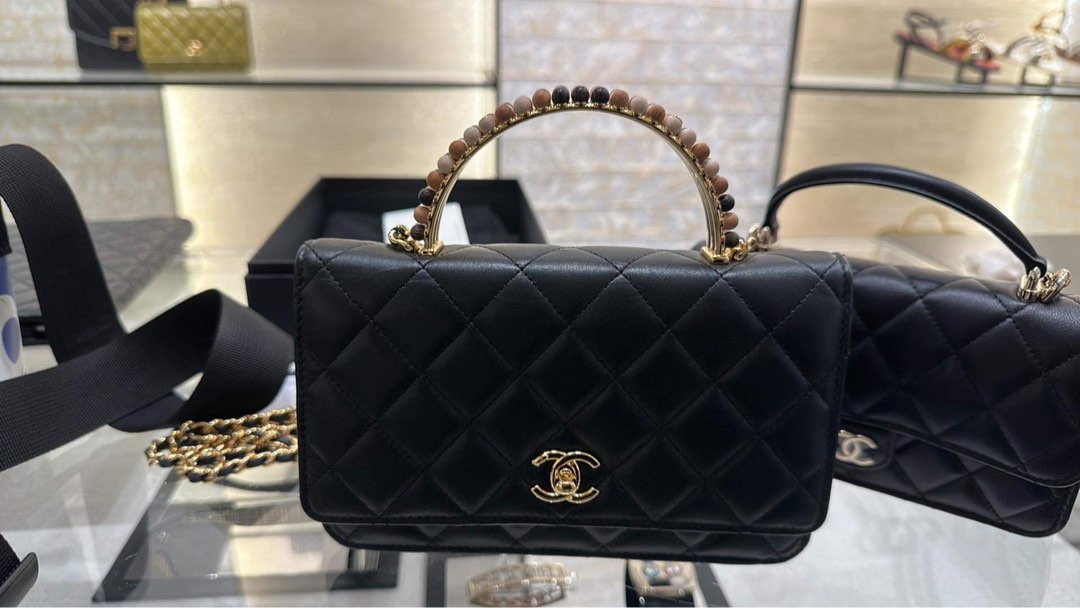 Chanel WOC limited lambskin full bill box receipt MBS July 2023, Luxury ...
