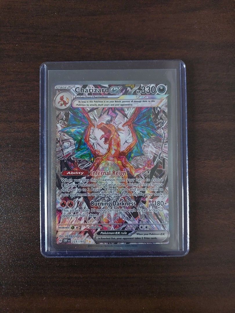 CHARIZARD EX SPECIAL ILLUSTRATION RARE SAR SIR OBSIDIAN FLAMES/ RULER ...