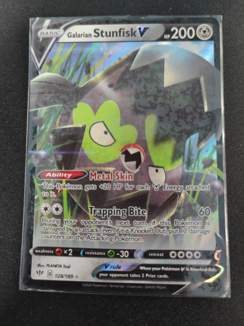 Grimmsnarl V 114/189 Eternatus VMAX 117/189 Galarian Stunfisk V 128/189 ...